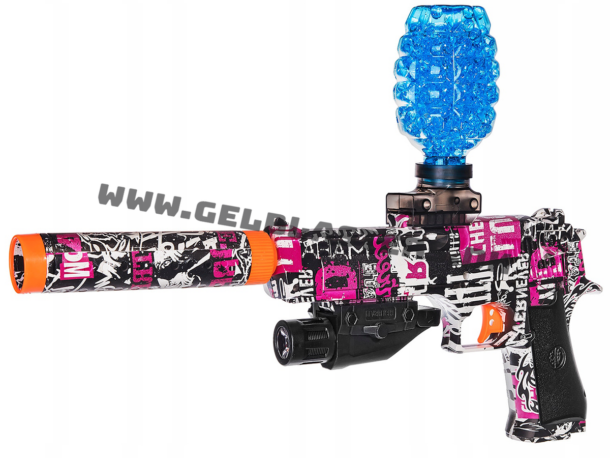 Gel Blaster Desert Eagle - Pink Devil Edition, stilfuld Gel Blaster