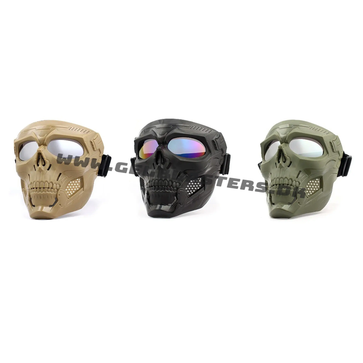 Gel Blaster Fullface Maske Skeleton - Sikkerhed frem for alt – Gel ...